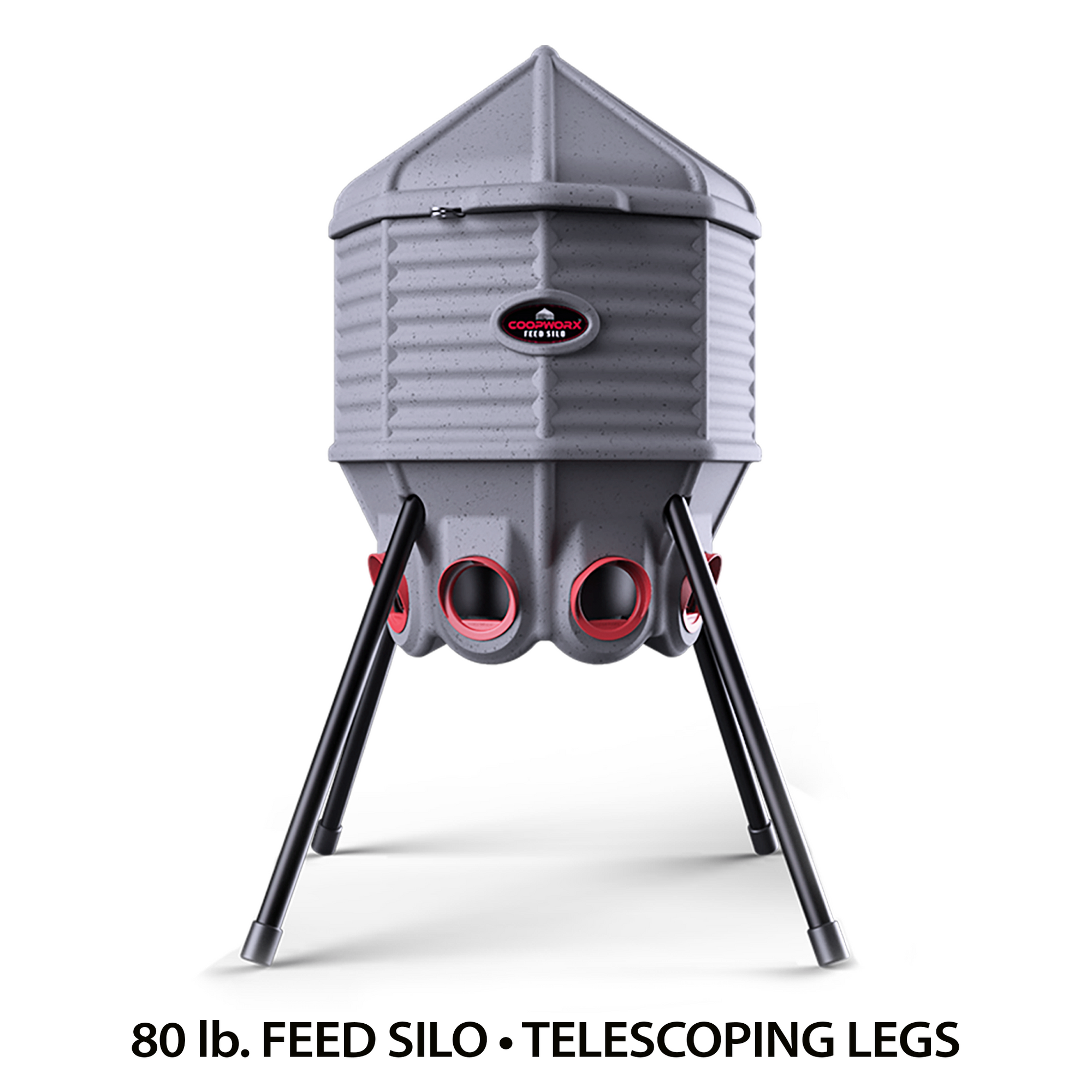 COOPWORX FEED SILO (80 lb. Capacity) - CoopWorx Feed Silo